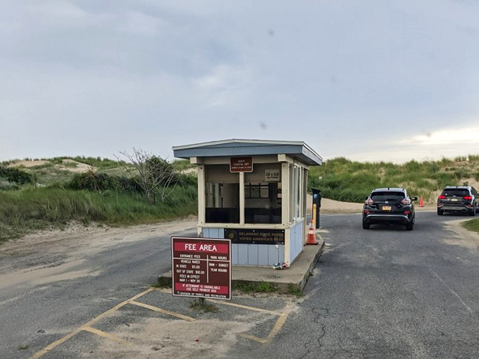 The least glamorous yet most important part of any beach day&mdash;the entrance booth. Your ticket to paradise costs less than a movie and popcorn.
