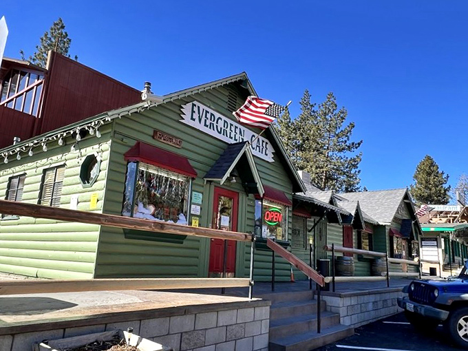 The Evergreen Cafe &ndash; where breakfast is served with a side of mountain charm and the coffee cup is never allowed to reach empty.