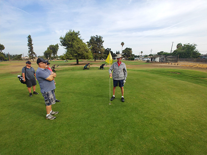 The public golf course provides affordable recreation for retirees looking to perfect their swing without breaking their budget.
