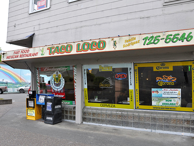 Taco Loco's vibrant storefront promises the kind of authentic Mexican food experience where napkins aren't optional and flavor doesn't come from a corporate test kitchen.