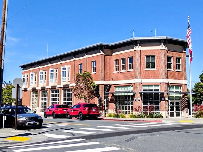 Sausalito's fire station blends civic function with architectural flair&mdash;because even emergency services deserve to look good in a town this photogenic.