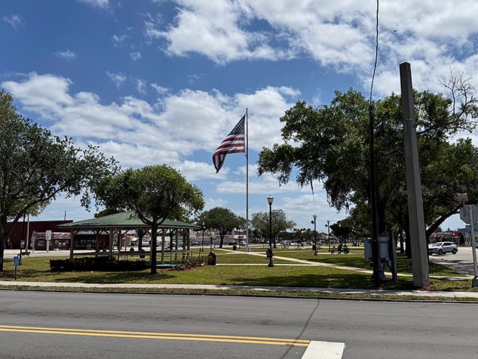 Flagler Park's gazebo stands ready for everything from proposals to protests, but mostly just peaceful afternoons.