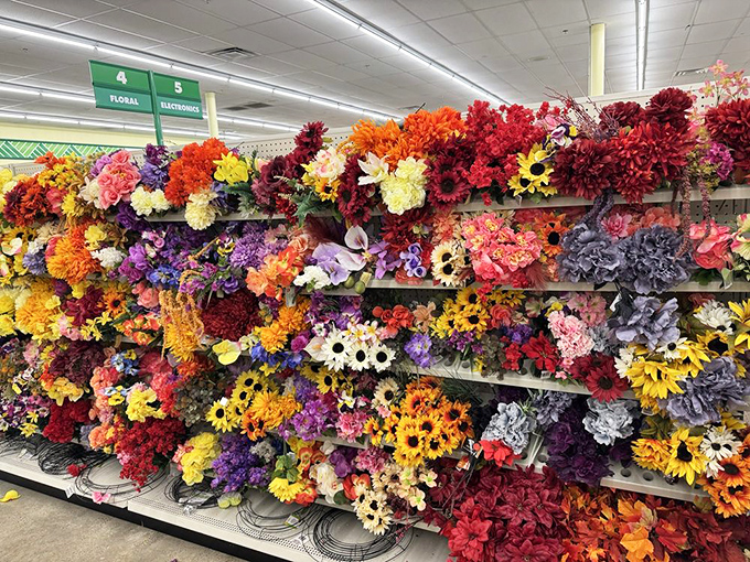 A kaleidoscope of never-wilting blooms offers eternal spring for craft projects, wedding centerpieces, and "sorry I forgot our anniversary" emergencies.