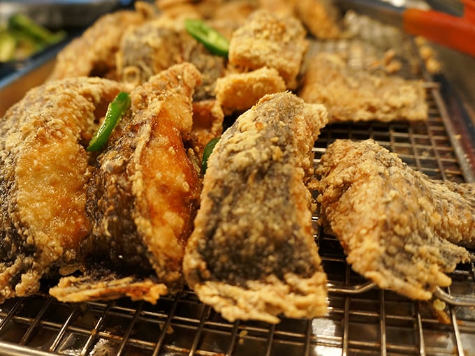 Cornmeal-crusted fish fillets fresh from the fryer&mdash;crispy on the outside, flaky on the inside, and completely irresistible from every angle.