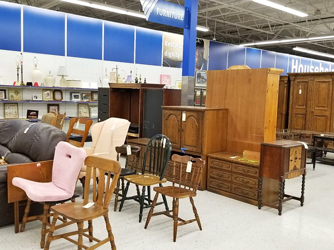 Furniture with character awaits its second act. That wooden chair might have witnessed decades of family dinners before joining your home.