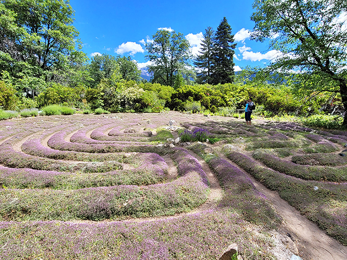 The Gateway Peace Garden's labyrinth offers meditation with a view. Walking in circles never felt so purposeful.