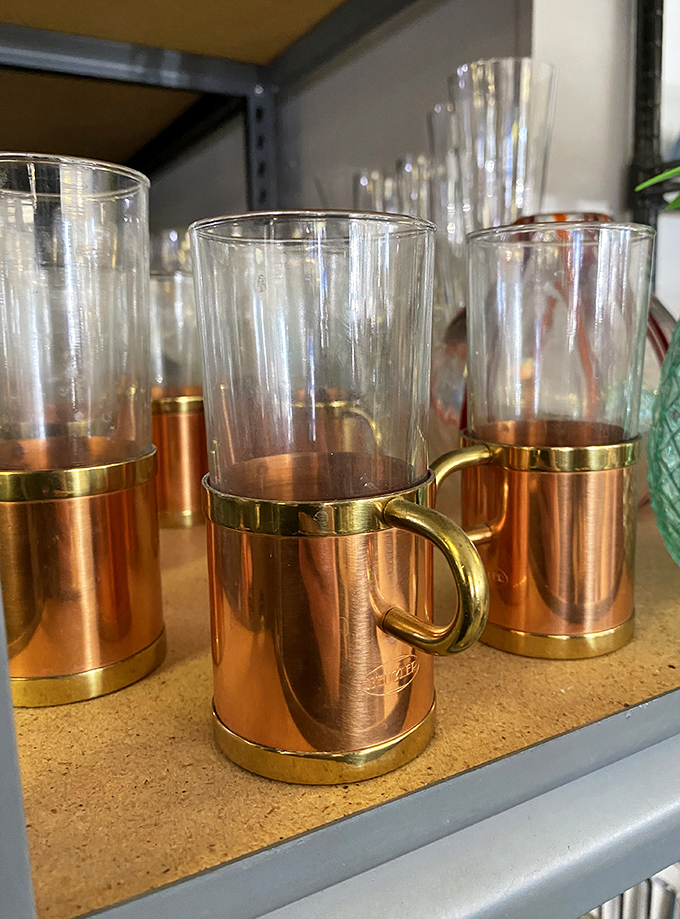 Coffee mugs waiting to hold tomorrow morning's liquid motivation and weekend afternoon comfort drinks.