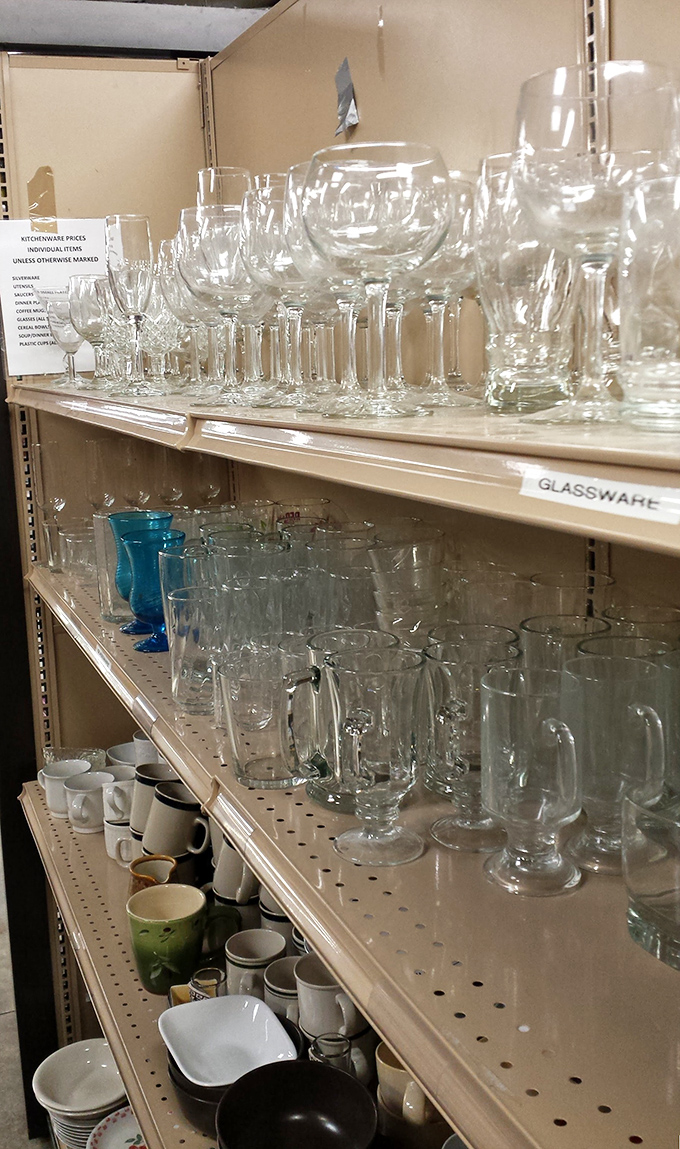 Glassware that could host everything from a sophisticated wine tasting to your morning orange juice in unexpected elegance.