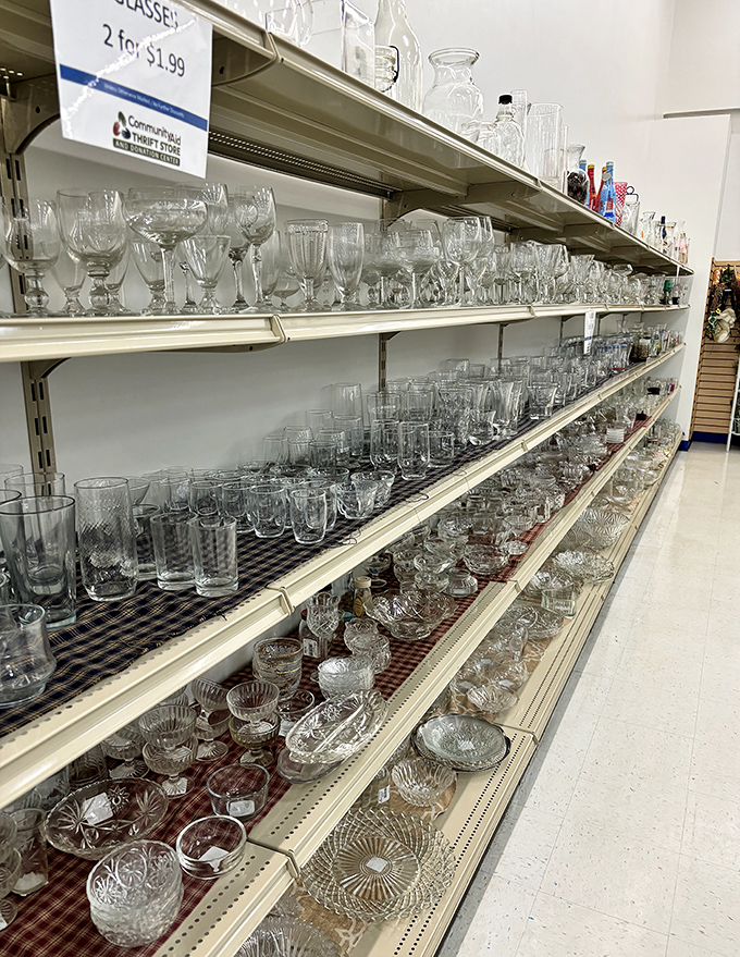 Crystal and glassware galore &ndash; perfect for those who want to drink boxed wine from fancy vessels and feel instantly sophisticated.