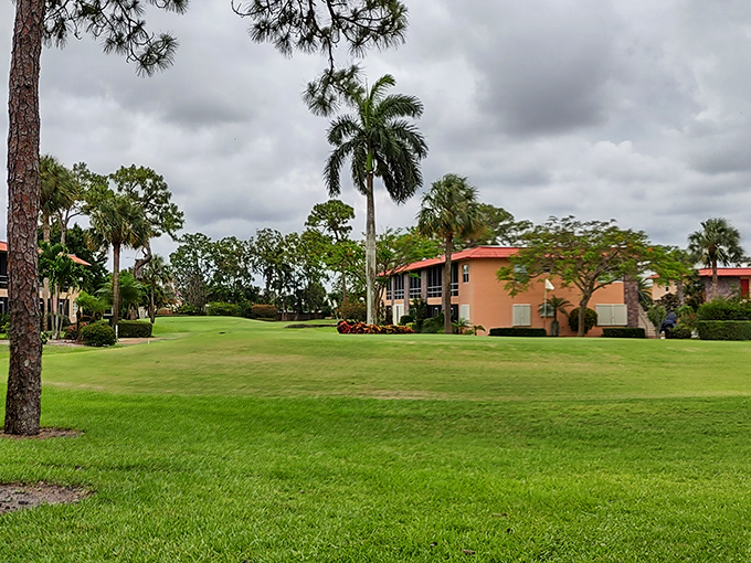 Golf course living without country club prices. Where your Social Security check buys you a backyard maintained by someone else.