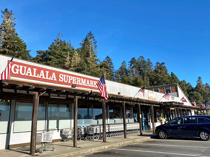 The Gualala Supermarket &ndash; where shopping carts have character and the deli counter conversations are as nourishing as the food.