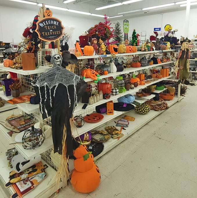 Halloween heaven materializes each fall, where decorations from seasons past create a spooky secondhand spectacle that would make even the most discerning ghost say "Boo-tiful!"