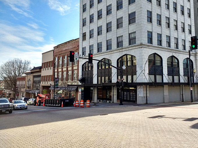 Downtown's historic buildings have been thoughtfully revitalized, creating a walkable district where every brick tells a story of economic renaissance.