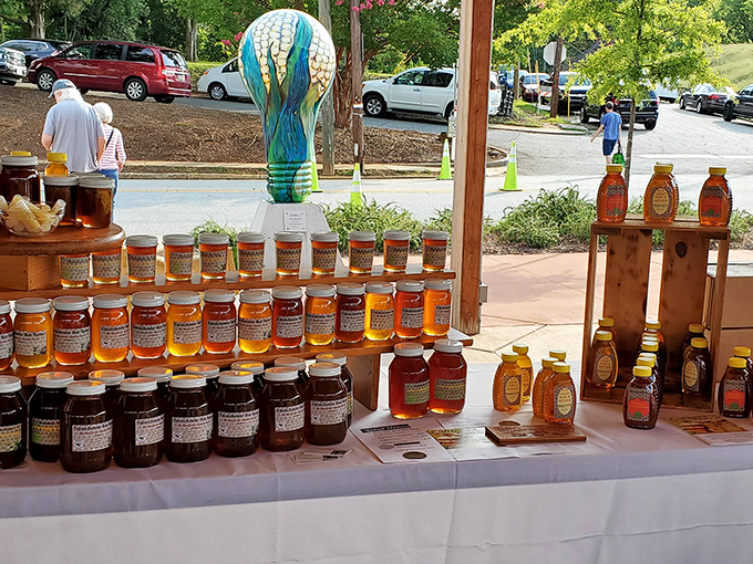 Liquid gold in every jar! Local honey in more varieties than wine at a French restaurant, each with its own floral backstory and devoted fans.