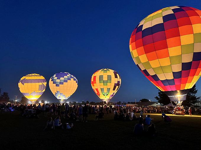 Hot air balloons over Sikeston, because sometimes you need to see paradise from a different angle.