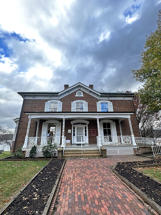 The historic Howe House stands as a dignified reminder that brick never goes out of style, even after all these years.