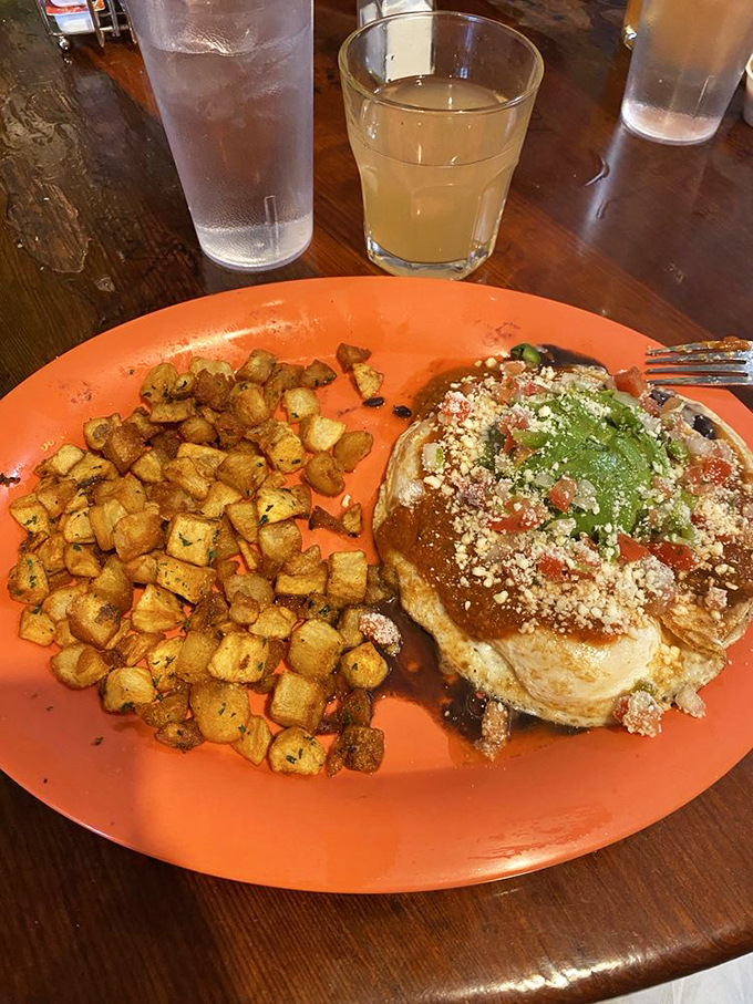Huevos with attitude&mdash;this Mexican-inspired breakfast brings the heat and color of a Frida Kahlo painting to your morning routine.