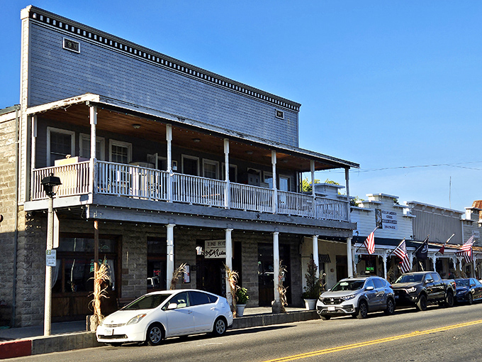 The Ione Hotel's balcony offers the perfect perch for people-watching with your morning coffee or evening wine from nearby Amador vineyards.