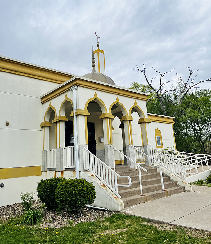 The Islamic Center's distinctive arches and golden accents reflect the diverse cultural tapestry that makes up modern Moline&mdash;unexpected and beautifully integrated.