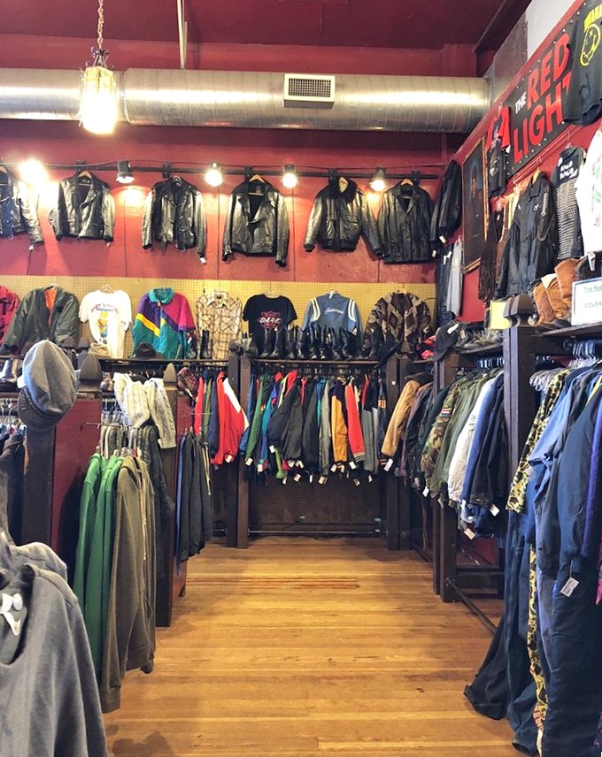 Leather jacket heaven&mdash;where each perfectly worn-in piece promises adventures the original owner never got around to having.