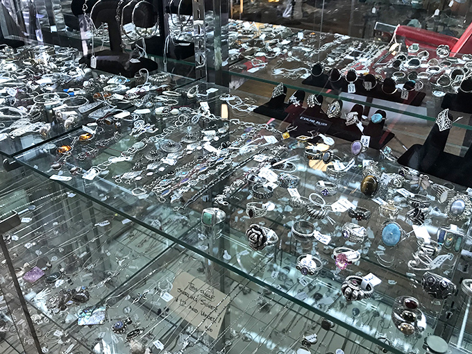 A treasure chest of vintage jewelry where every piece tells a story&mdash;some whisper of romance, others shout of fashion revolutions from decades past.