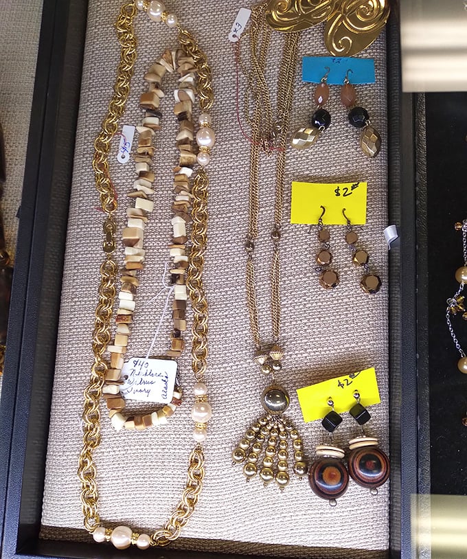 Jewelry that whispers tales of special occasions past, now waiting for new wrists, necks, and earlobes to adorn.