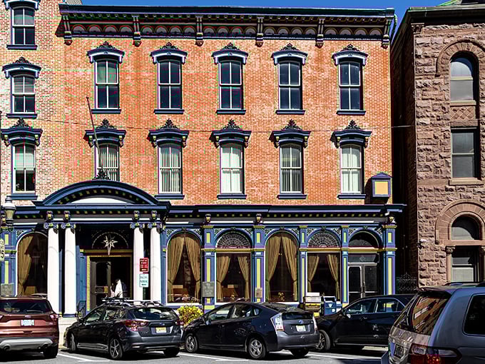 This historic building's ornate details remind us that banks once wanted to look trustworthy instead of like glass spaceships. Architectural eye candy from an era when craftsmanship mattered.