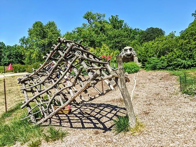 Well, isn&rsquo;t this a twist&mdash;nature meets whimsy in a wooden jungle gym that feels straight out of Narnia.