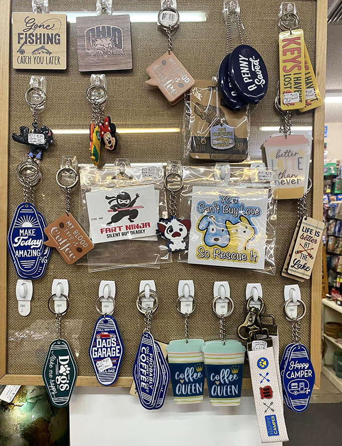 "Life is better by the lake" and other truths on display! These vintage-style keychains prove even the smallest treasures deliver the biggest smiles.