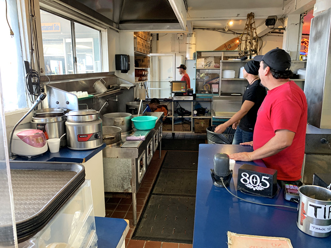Where the magic happens &ndash; a glimpse into the kitchen that's been satisfying hungry beach-goers for generations.