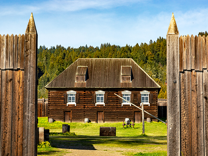Peek through these stockade gates and step back two centuries to when Russian-American Company officials called this wooden fortress home.