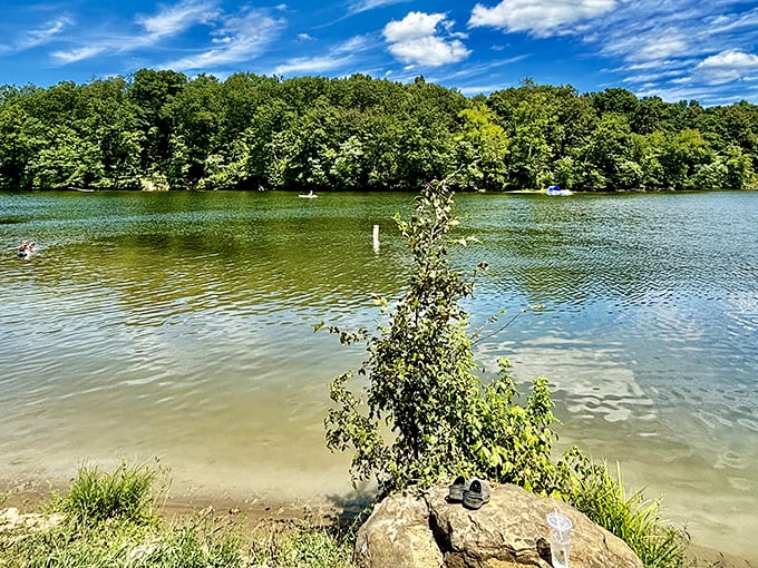 This mirror of water reflects more than clouds &ndash; it holds decades of fishing tales and family memories.