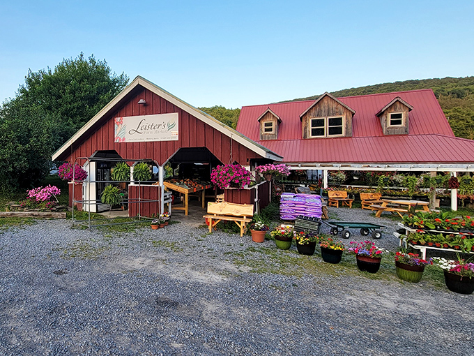 Leister's Farm Market's red barn aesthetic isn't just for show&mdash;it's where locals have been finding fresh produce for generations.