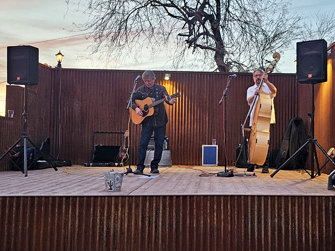 Live music that doesn't just fill the space&mdash;it transforms it. These aren't performers; they're time-travel guides to the authentic West.