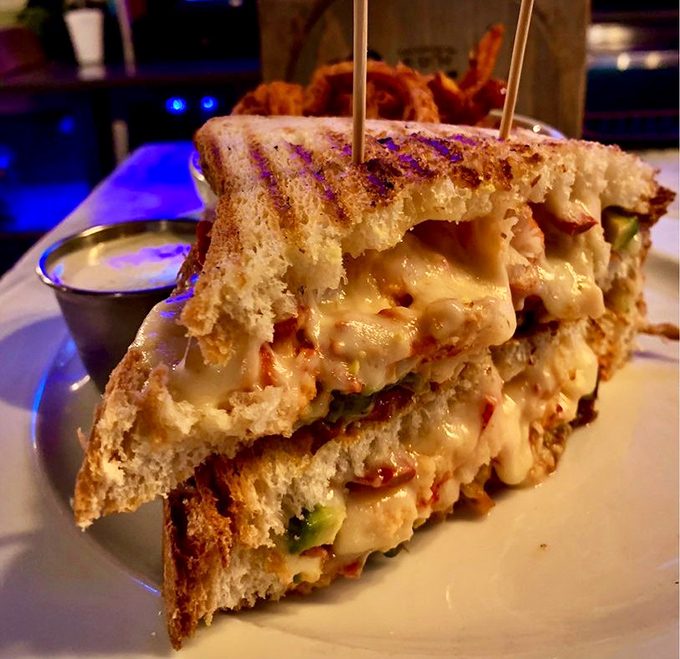 A lobster grilled cheese that makes you wonder why all sandwiches don't have lobster in them. It's comfort food that put on its fancy pants.