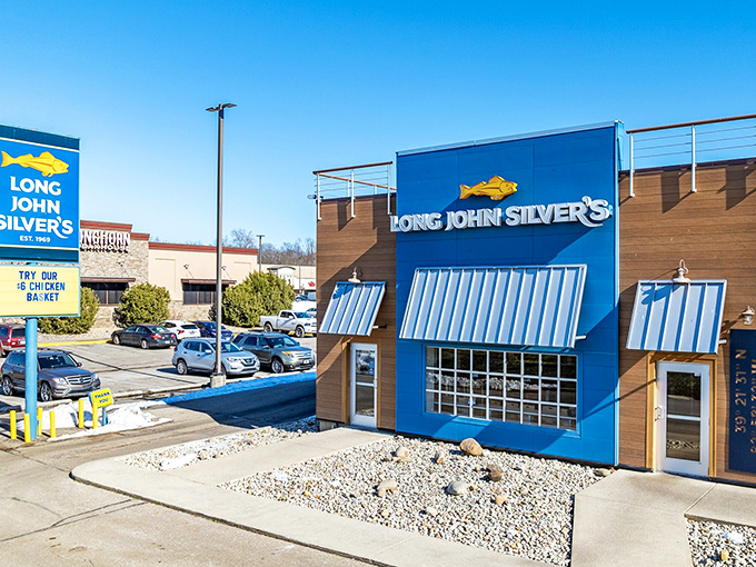 Even chain restaurants like Long John Silver's keep costs reasonable in Chillicothe, where seafood doesn't require a second mortgage.