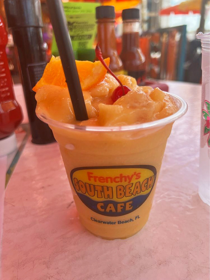 This frozen tropical concoction isn't just a drink&mdash;it's Florida sunshine in a cup, complete with fruit garnish that counts as your daily vitamin C.