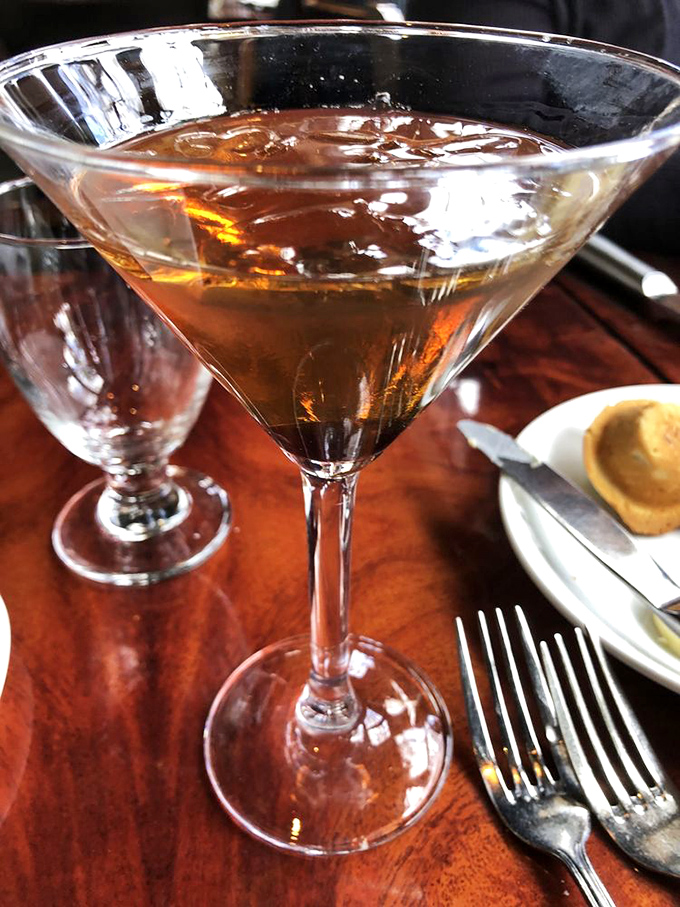 Amber perfection in a glass &ndash; this Manhattan would make Don Draper nod in approval while jazz plays softly in the background.