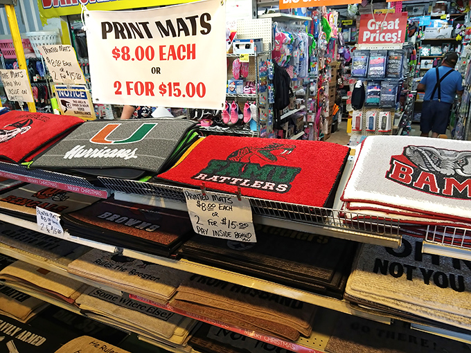 College pride on display! These team-branded mats let visitors literally walk all over their rivals while supporting their favorites.