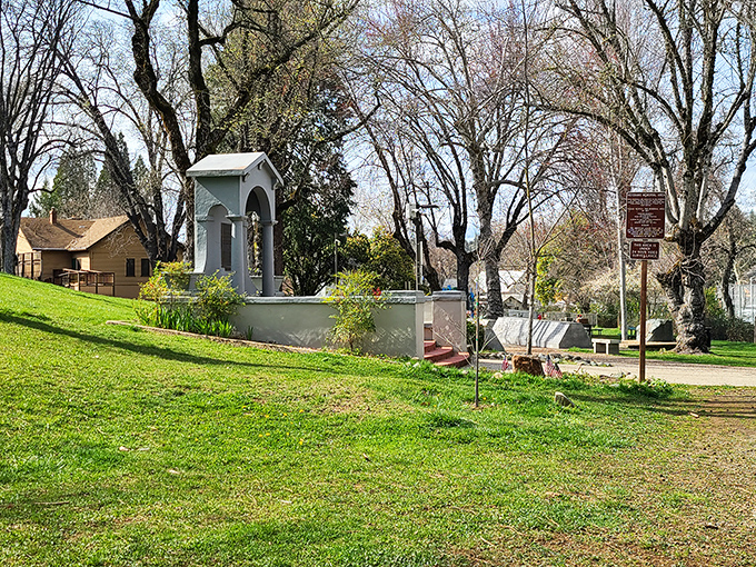 This charming gazebo in Memorial Park has witnessed countless first kisses, proposals, and community gatherings through changing seasons.