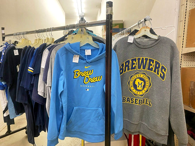 Brewers gear galore! Support the home team without striking out your savings. That blue hoodie has playoff potential.
