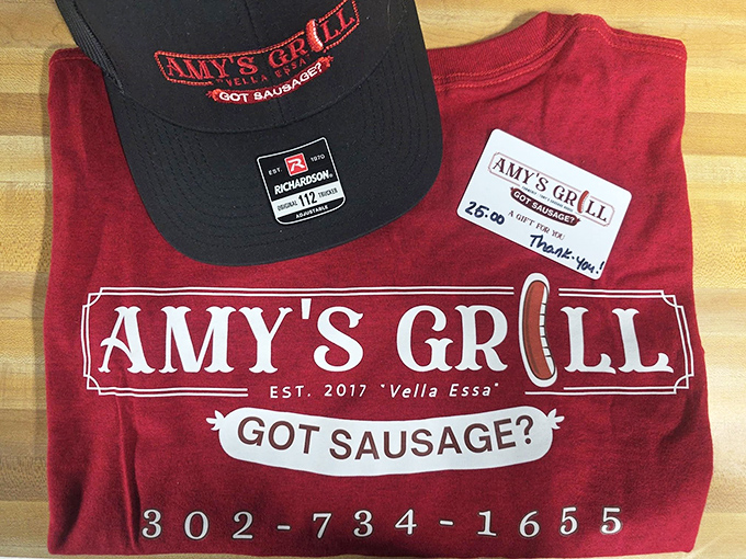 The merch doesn't just say "I ate here"&mdash;it proudly announces "I've joined the sausage appreciation society" to anyone who sees you wearing it.