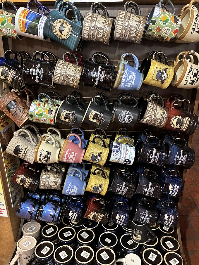 Souvenir mugs that say "I conquered breakfast mountain and all I got was this awesome mug"&mdash;perfect for reliving your pancake pilgrimage back home.