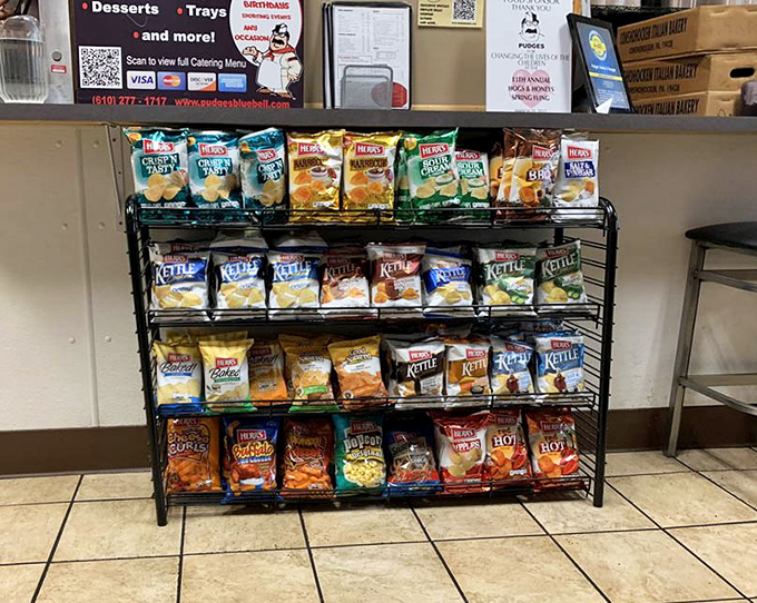 A chip selection that understands its supporting role&mdash;the perfect crunchy sidekick to the main sandwich event.