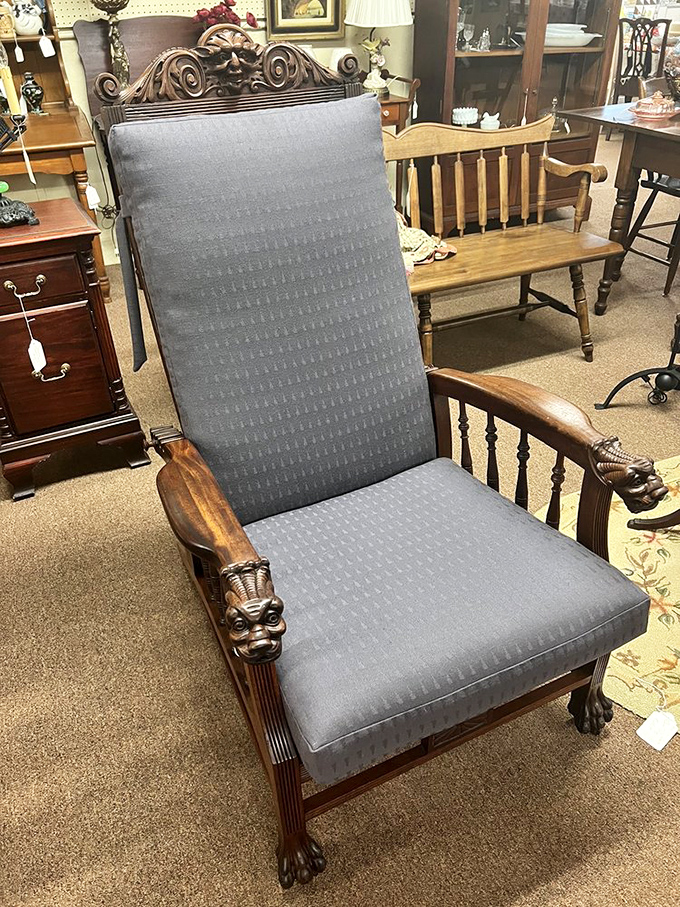 That carved wooden chair isn't just furniture; it's a throne with stories to tell and conversations yet to host.