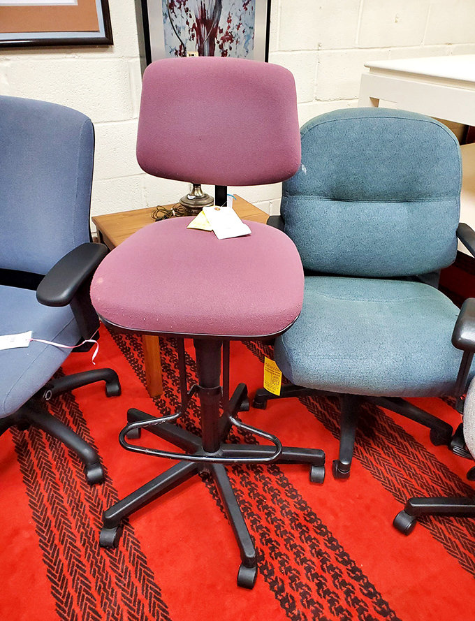 Office chairs in candy colors make working from home less of a pain in the... well, you know where.