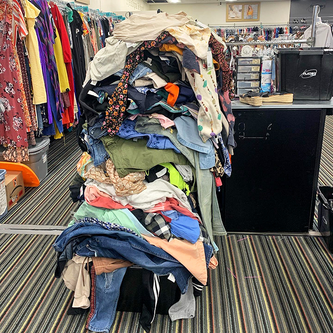 The mountain of possibility&mdash;where one shopper's "not anymore" becomes another's "just what I've been looking for!"