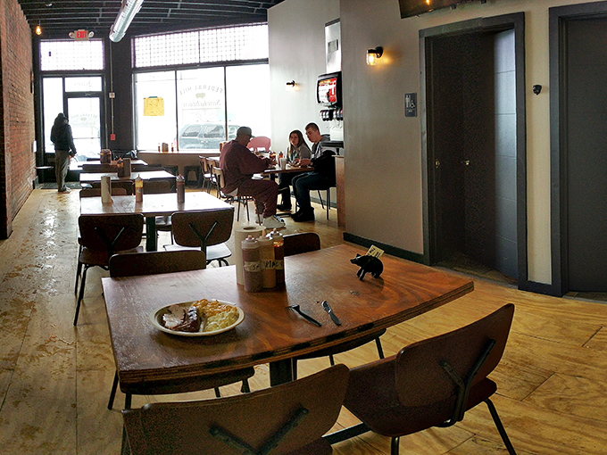 Minimalist design, maximum flavor. The dining room may be sparse, but your taste buds will be throwing a party.