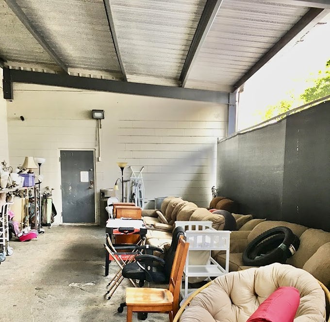The furniture annex: where sofas, chairs, and occasional tables wait patiently for their second act in someone's living room drama.