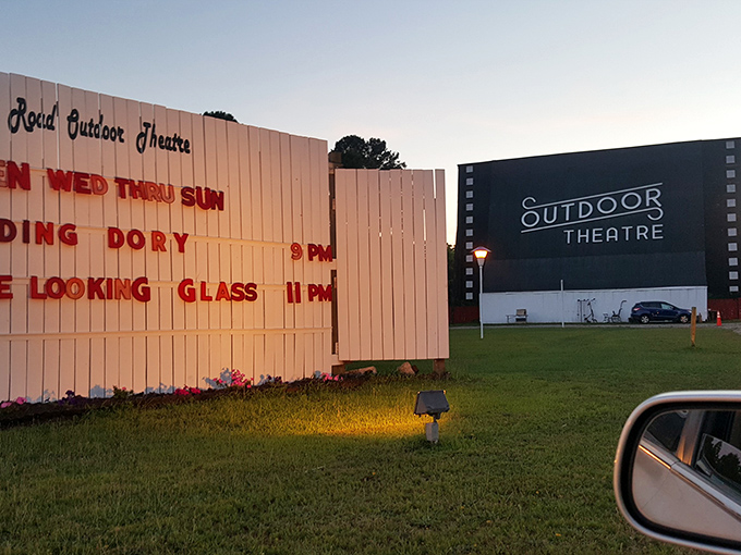 The roadside marquee announces tonight's double feature&mdash;a bargain that streaming services can't match in atmosphere or nostalgia value.